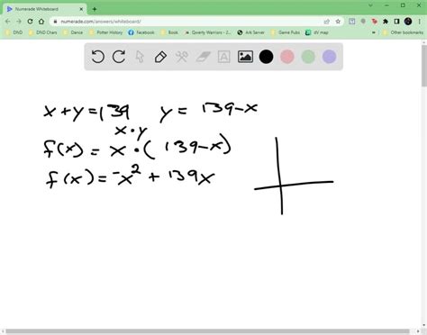 Solved Among All Pairs Of Numbers With A Sum Of 139 Find The Pair Whose Product Is Maximum