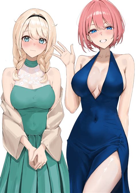 Kazama Iroha And Takane Lui Hololive Drawn By Haro Art Danbooru