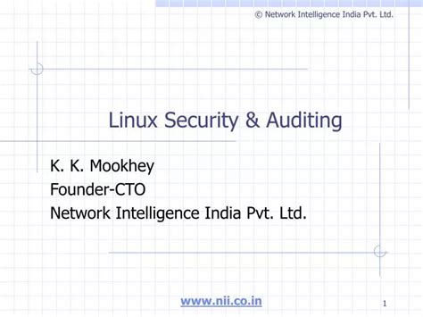 Ppt Linux Security And Auditing Powerpoint Presentation Free Download