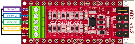 Adc Conversor Analógico Digital De 4 Canais Shields Compatíveis Com Arduino Circuitar