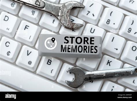 Hand Writing Sign Store Memories Business Approach A Process Of Inputting And Storing Data