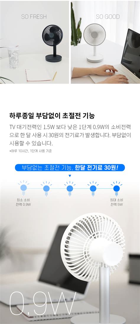 Cereshome 미니 선풍기 써큘레이터 탁상용 테이블 충전식 2color 핫트랙스