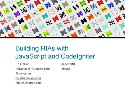 Building Rias With Codeigniter And Javascript Pdf