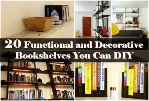 20 Functional And Decorative Bookshelves You Can DIY