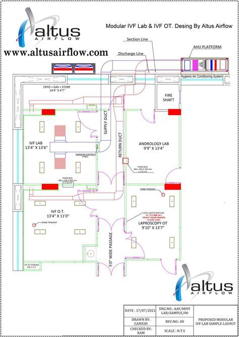Drawing And Design Modular Ot And Ivf Lab Setup