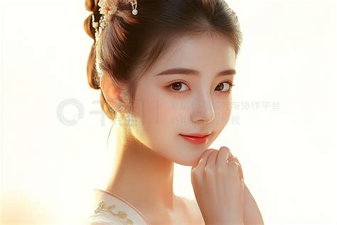 成年女性ai数字艺术 美女中国风简约成年女性传统服饰微笑优雅姿态商业照片 Ai人像免费下载 Png格式 4032像素 编号71233282 千图网