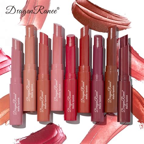 12 Colors Matte Lipstick Long Lasting Nude Bean Paste Color Lipstick