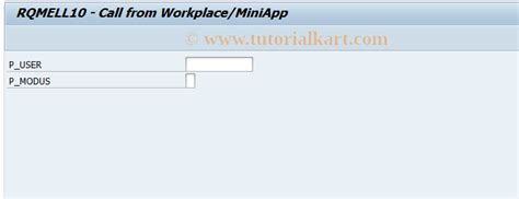Qa32wp Sap Tcode Qa32 Call From Workplaceminiapp