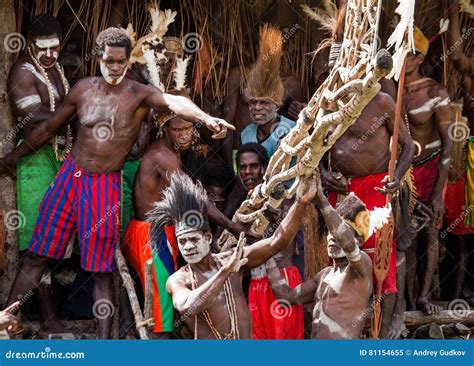 Warriors Asmat Tribe Editorial Image 81134882