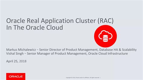 Oracle Rac In The Oracle Cloud Ppt