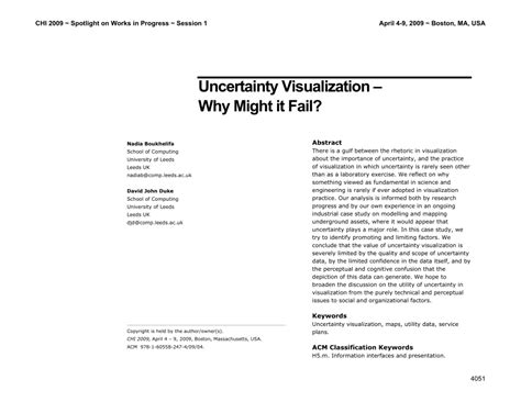 PDF Uncertainty Visualization Why Might It Fail