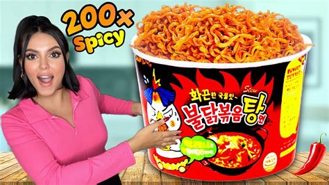 صنعت أكبر نودلز كوري حار في العالم 🥵 🌶 Youtube