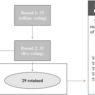 Flow Chart Of The Modified Delphi Process Used To Reach Consensus For Download Scientific
