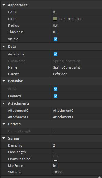 How Do I Lock A Spring Constraint To The Y Axis Building Support Developer Forum Roblox