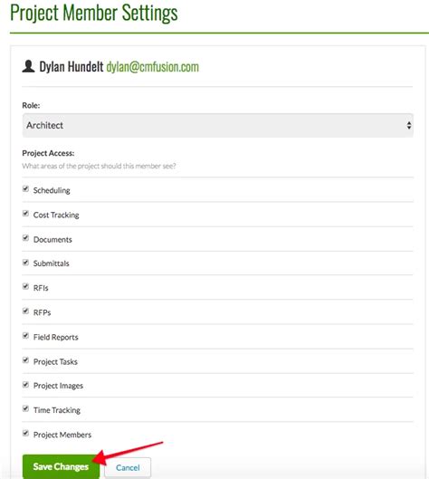 Manage Project Permissions