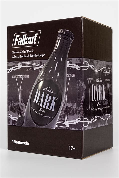 Fallout Nuka Cola Dark Glass Bottle And Cap Official Bethesda Gear Store
