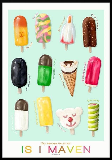 Is Plakat Med Ispinde Unik Plakat