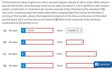The Flywheel Of A Steam Engine Runs With A Constant