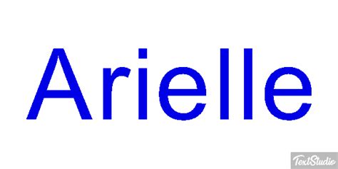 Arielle Name Animated  Logo Designs