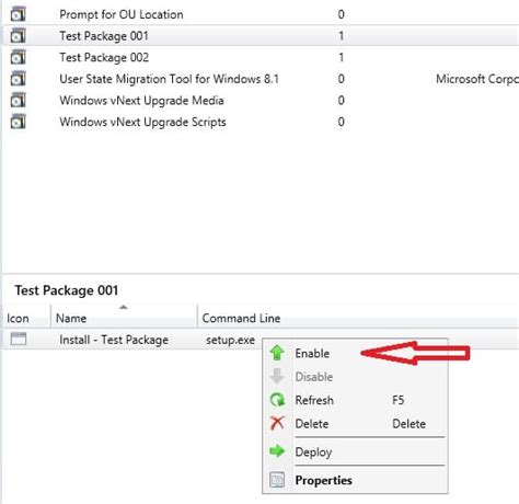 how to enable disabled programs in configmgr 2012 with powershell msendpointmgr