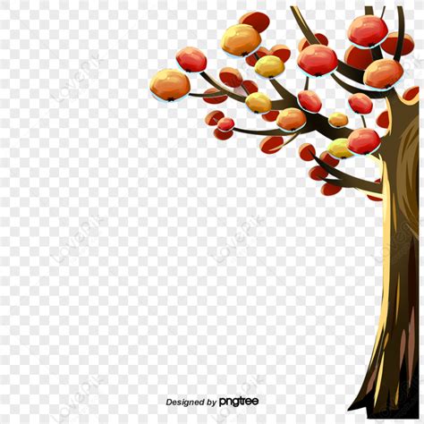 갈색 카톤 정경 큰 나무 경치 Png 일러스트 무료 다운로드 Lovepik