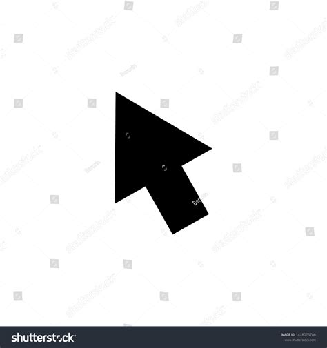 Vektor Stok Pointer Cursor Arrow Icon Vector Design Tanpa Royalti Shutterstock