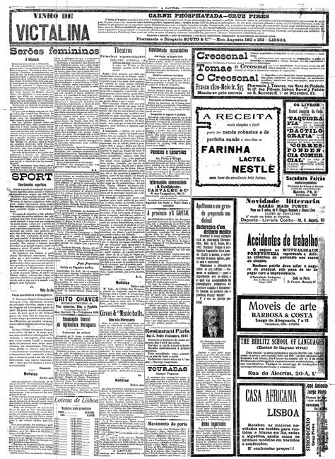 Hemeroteca Digital A Capital Diario Republicano Da Noite