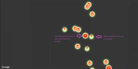 i need to remove the border color gradient around the clusters in heatmap drawn using deck gl