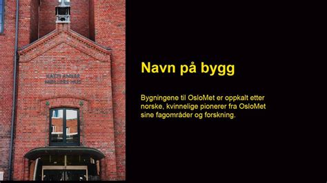 Oslomet Campus En Introduksjon Filmet