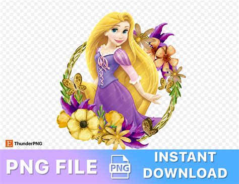 Rapunzel Png Clipart Instant Digital Download Printable Etsy Finland
