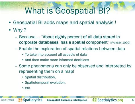Open Source Geospatial Business Intelligence Geo Bi Pdf Databases Computer Software And