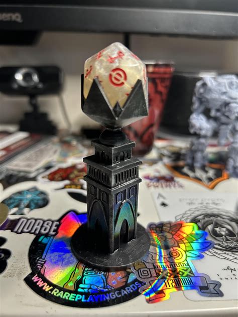 3d Printed Phyrexian Tower For My Phyrexian D20 The Eye Of Phyrexia Is Ever Watchful R