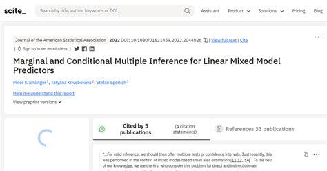 marginal and conditional multiple inference for linear mixed model