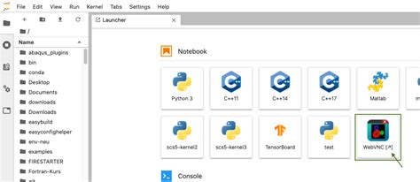 Graphical Applications With WebVNC ZIH HPC Compendium