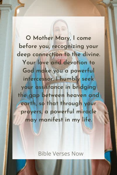 15 Very Powerful Prayer To Mother Mary For A Miracle Bible Verses Of