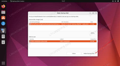 create bootable ubuntu 22 04 usb startup disk linux tutorials learn linux configuration