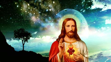 Jesus In Starry Sky Background HD Jesus Wallpapers | HD Wallpapers | ID ...