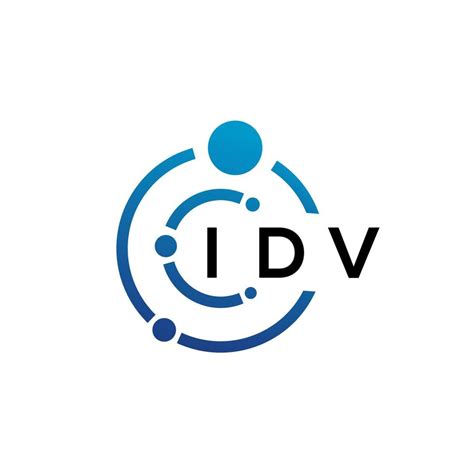 Idv Letter Technology Logo Design On White Background Idv Creative