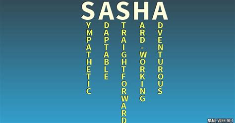 The Meaning Of Sasha Name Meanings