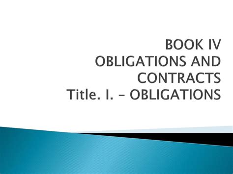 Ppt Book Iv Obligations And Contracts Title I Obligations Powerpoint Presentation Id 5416241