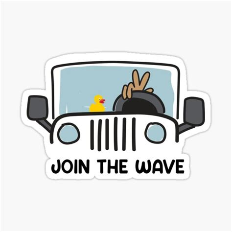 Jeep Wave Stickers For Sale Jeep Life Decal Jeep Art Jeep Stickers