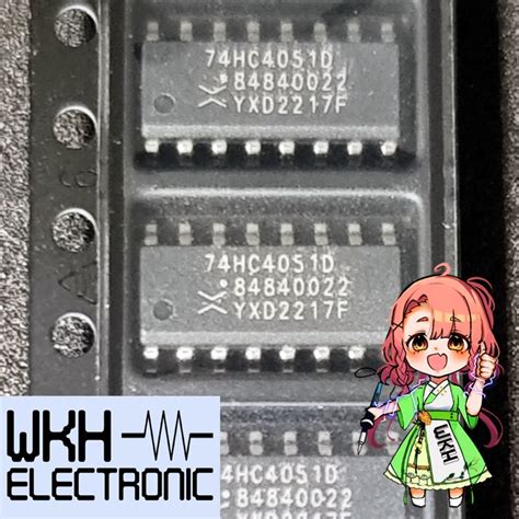 Jual ORIGINAL IC SMD 74HC4051 8 Channel Multiplexer Analog Switch HighSpeed 74HC4051D Shopee