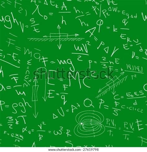Easy Editable Physics Formulas Vector On Stock Vector Royalty Free