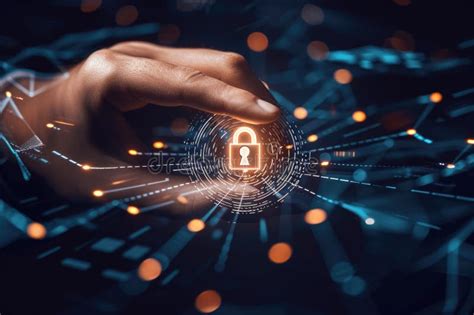 Personal Data Protection Digital Fingerprint Trace A Padlock Know Your Customer Kyc K Y C