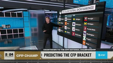Predicting The Cfp Bracket 👀 The College Football Show Youtube