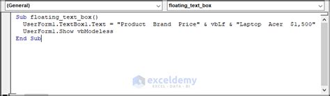 How To Create Floating Text Box In Excel 2 Easy Methods