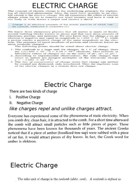 Electric Charge Coulombs Law Electric Field Pdf Electric Field Electromagnetic Induction