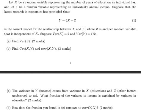 Solved Let X Be A Random Variable Representing The Number Of