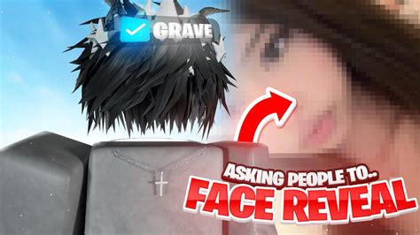 I Made Roblox Players Do A Face Reveal Youtube