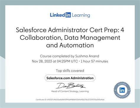 Course On Salesforce Administration By Mike Wheeler Sushma Anand Posted On The Topic Linkedin